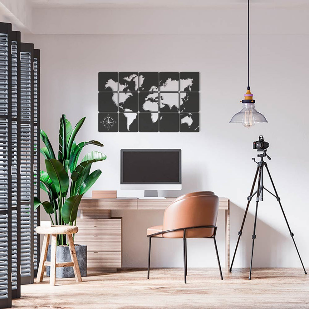 Wooden world map frames wall art – WeLoveCut